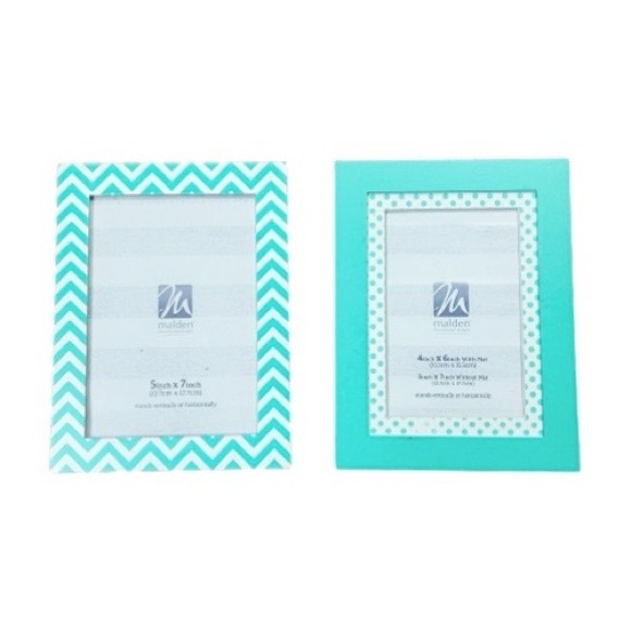 Malden | Accents | Home Teal White Mixed Print Chevron Polka Dot 4x6 ...